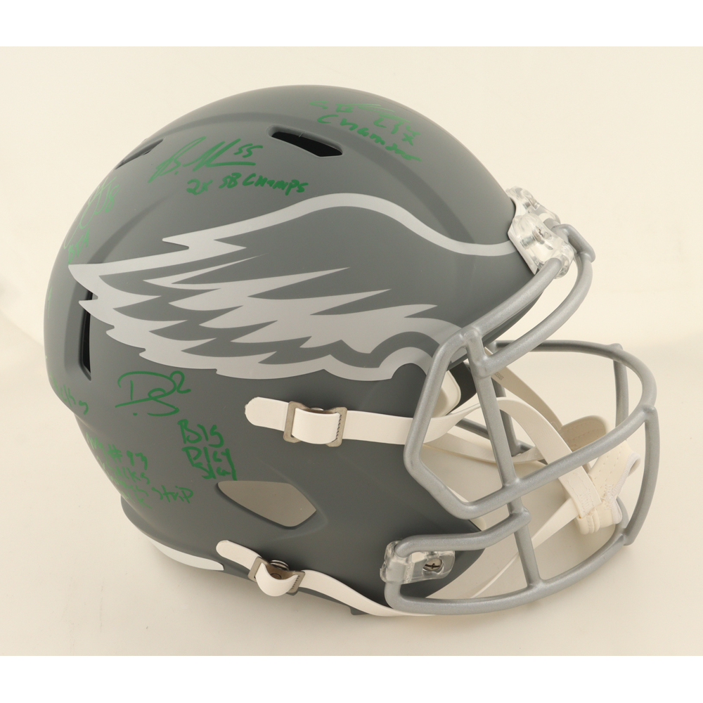 Eagles 2024 Super Bowl Champions Full-Size Speed Helmet Signed By (6 ...