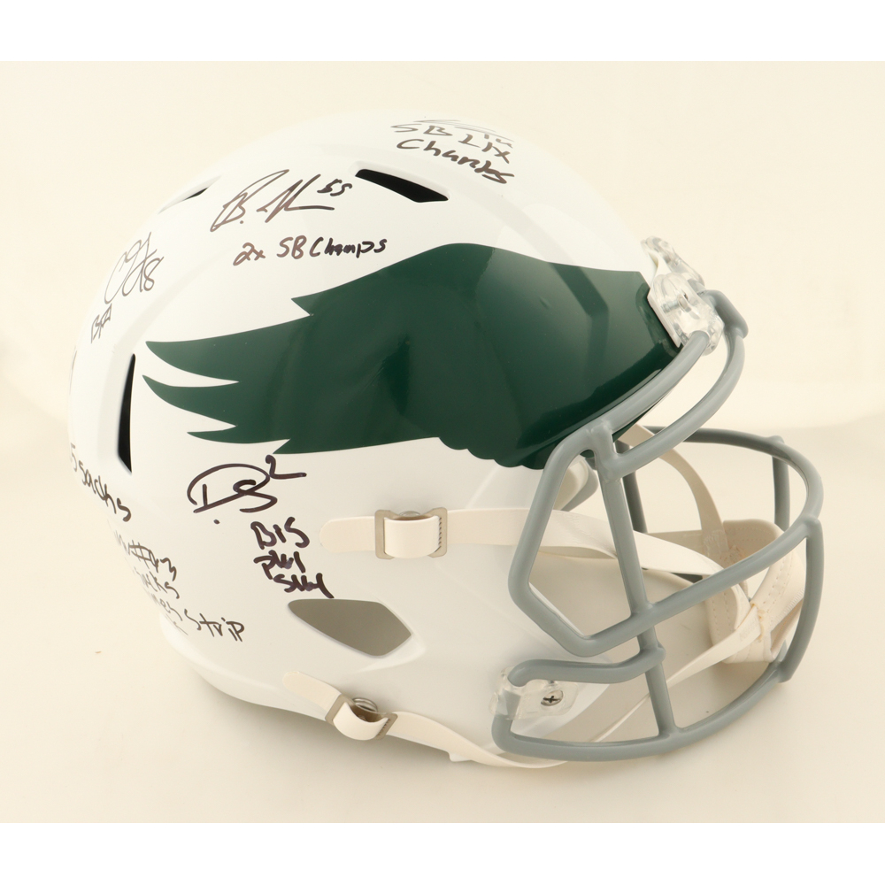 Eagles 2024 Super Bowl Champions Full-Size Speed Helmet Signed By (6 ...