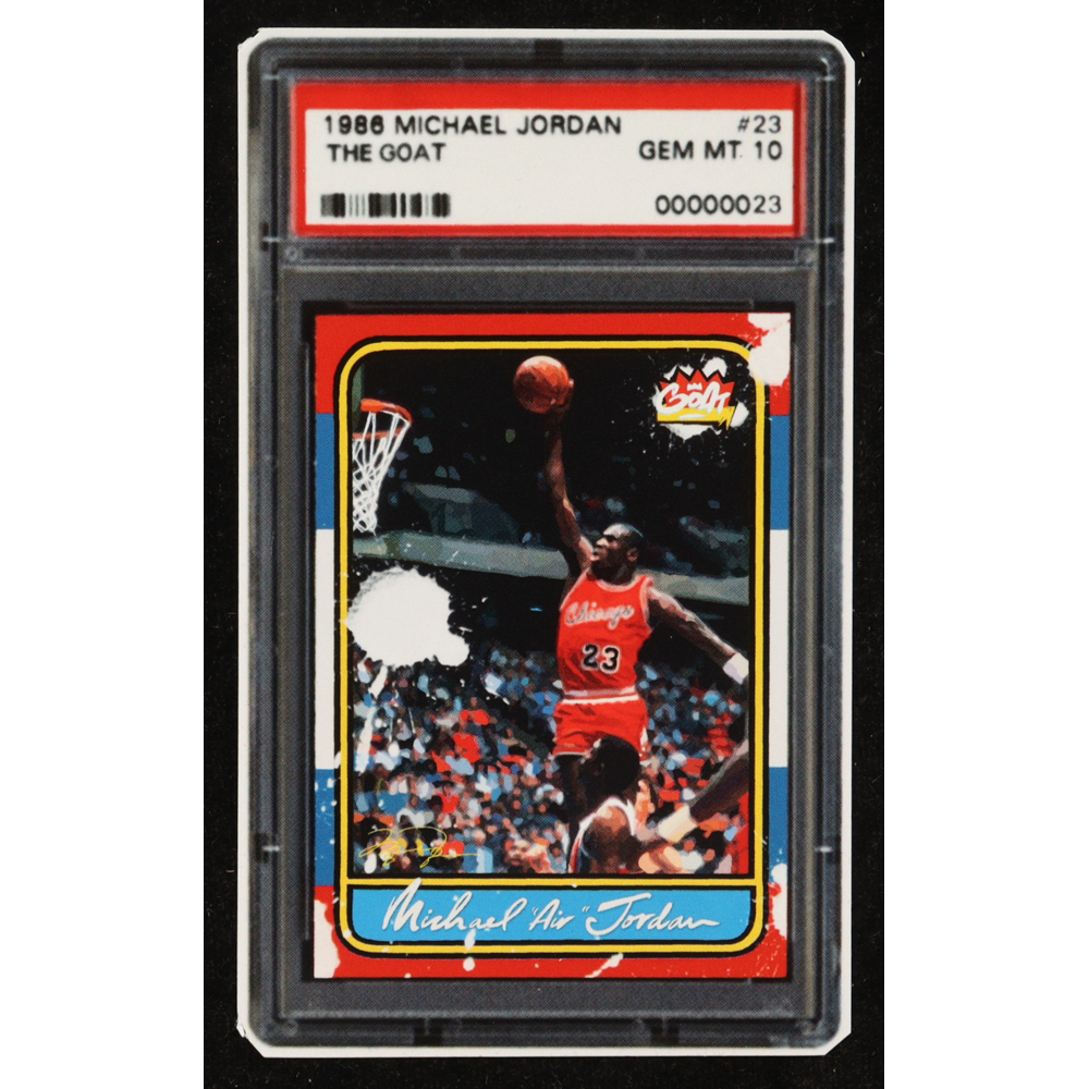 "Goat" Michael Jordan 2024 3x5 Custom Art Print Card Cut by David ...