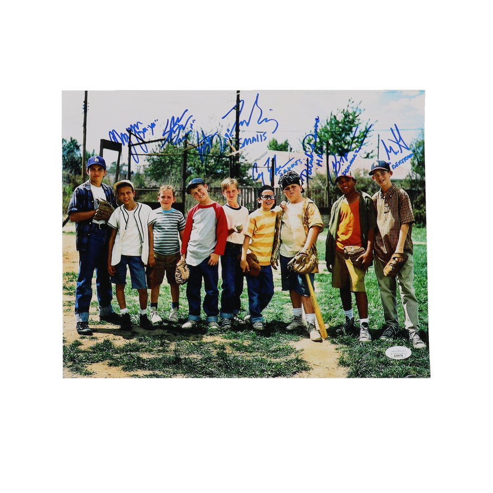 "The Sandlot" 11x14 Photo Signed by (8) with Grant Gelt, Chauncy ...