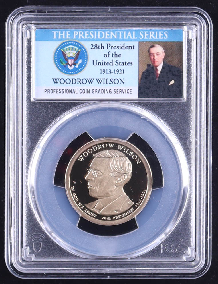 2013-S U.S. Presidential Proof $1 Coin - Woodrow Wilson 28th President ...