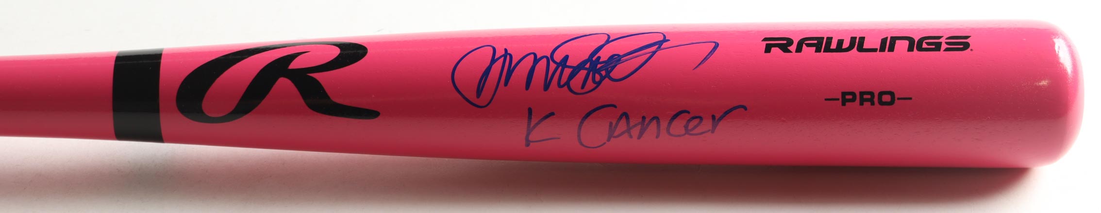 Ryne Sandberg Signed Rawlings Pro Baseball Bat Inscribed "K Cancer ...