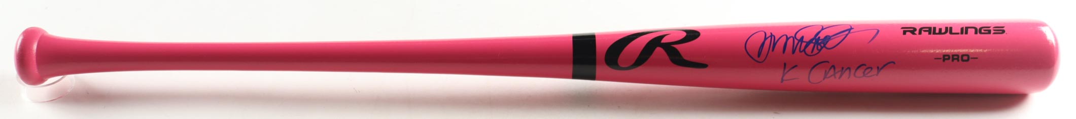 Ryne Sandberg Signed Rawlings Pro Baseball Bat Inscribed "K Cancer ...