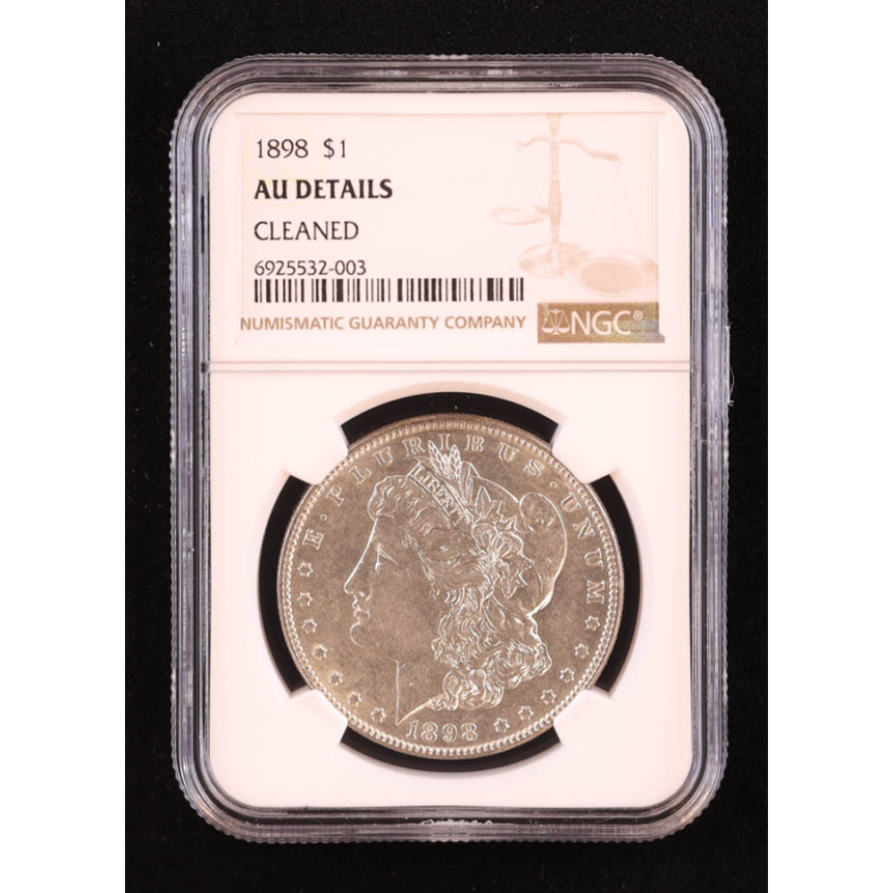 1898 Morgan Silver Dollar (NGC AU Details) | Pristine Auction