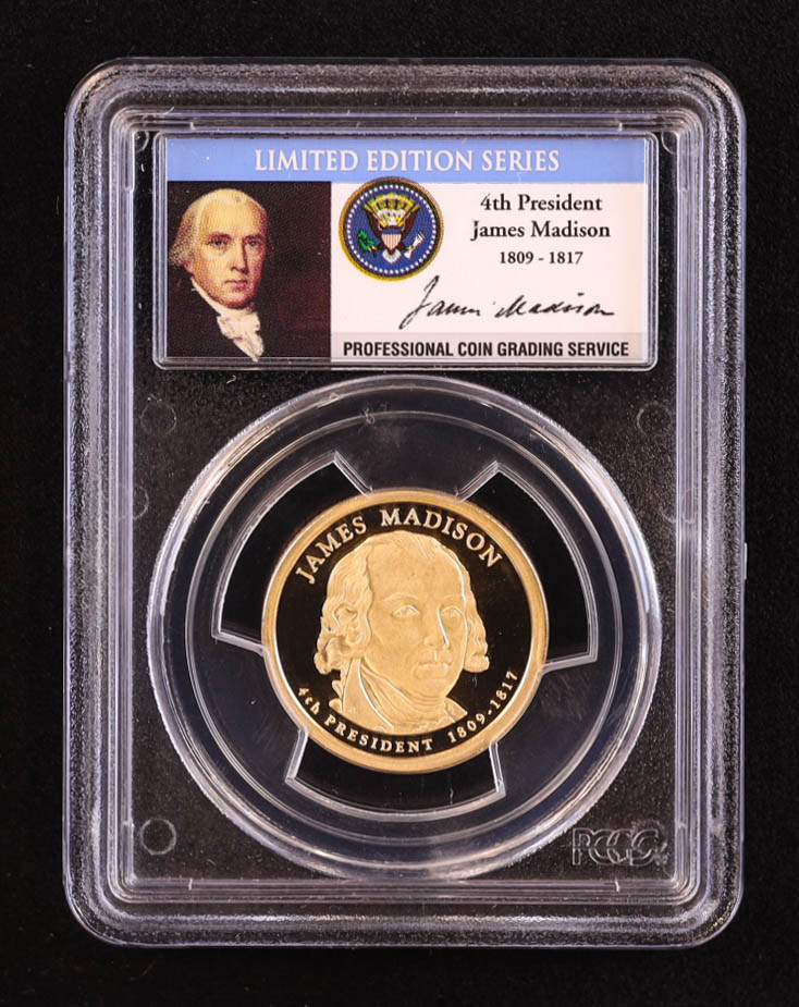 2007-S U.S. Presidential Proof $1 Coin - James Madison 4th President ...