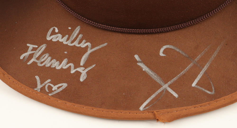 Andrew Lincoln & Cailey Fleming Signed "The Walking Dead" Hat ...