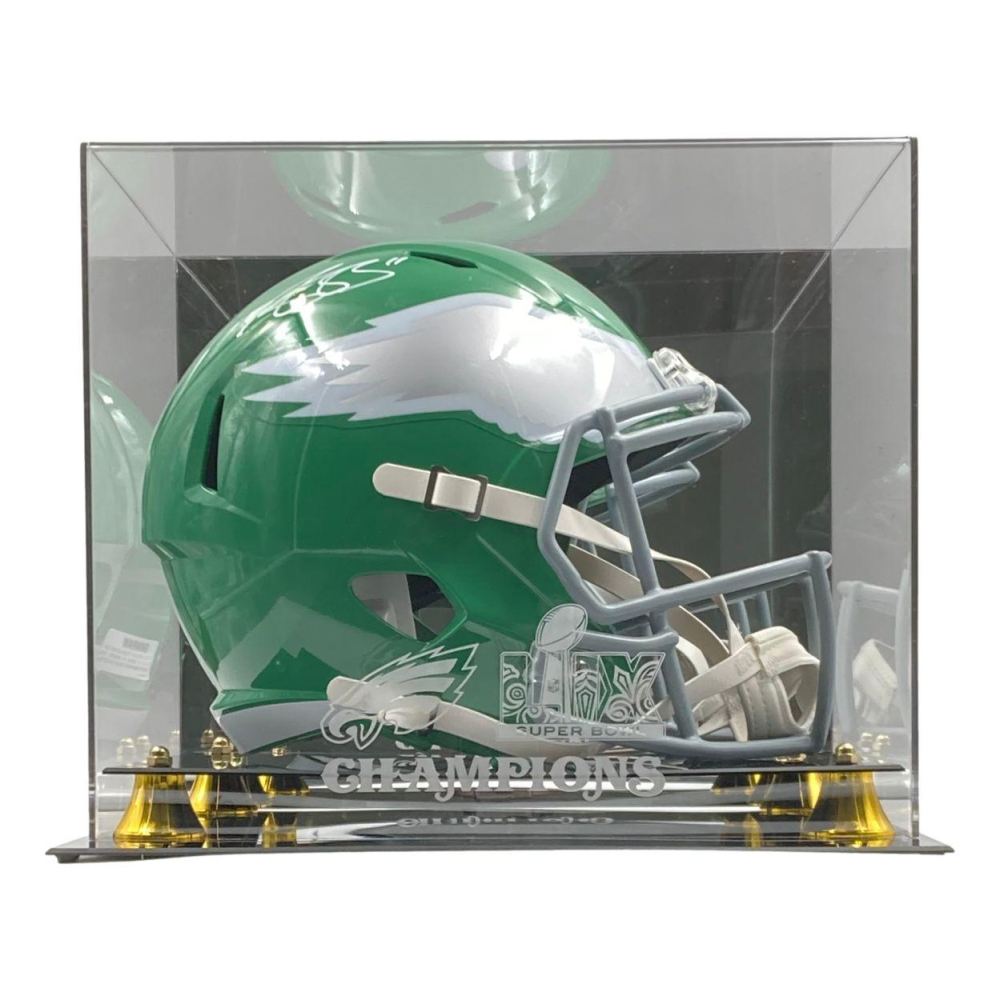 Jalen Carter Signed Eagles Full-Size Throwback Alternate Speed Helmet Inscribed "Fly Eagles Fly ...