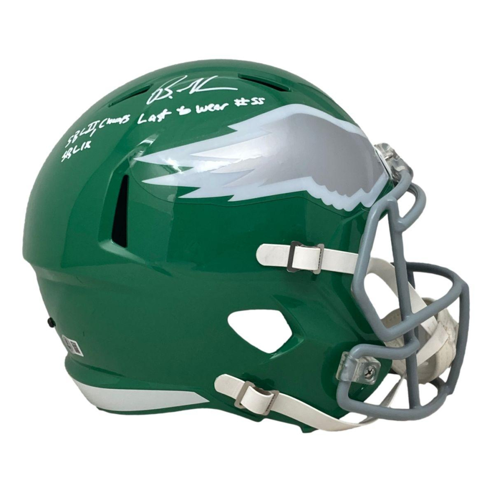 Brandon Graham Signed Eagles Full-Size Throwback Alternate Speed Helmet ...