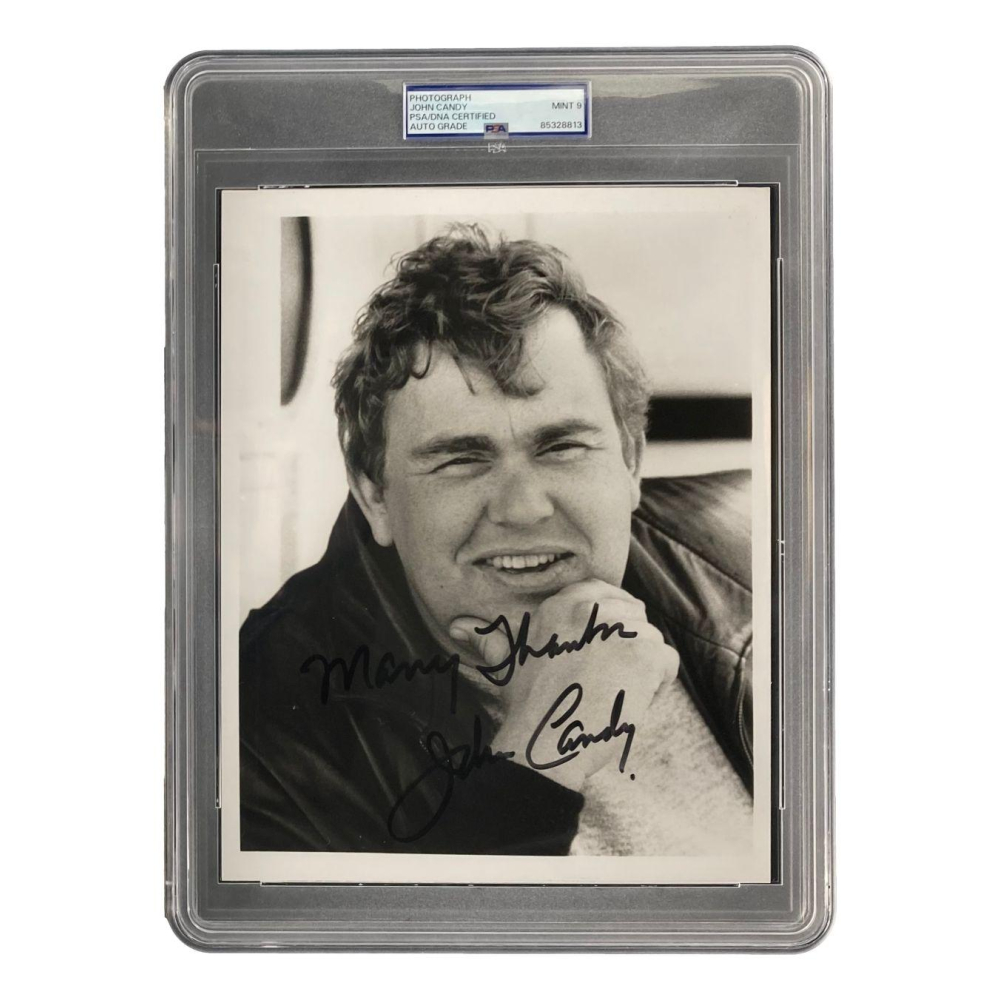 John Candy Signed 8x10 Photo (PSA | Autograph Graded 9) | Pristine Auction
