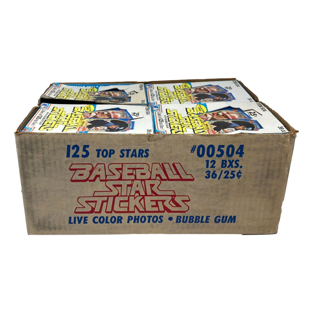 1981 Fleer Star Stickers Baseball Case with (12) Boxes | Pristine Auction