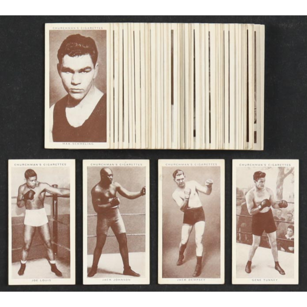 1938 Churchman Boxing Personalities Complete Set of (50) Cigarette ...