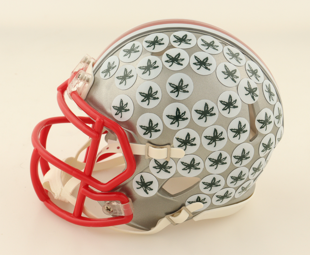 Jaxon Smith-Njigba Signed Ohio State Buckeyes Speed Mini Helmet ...