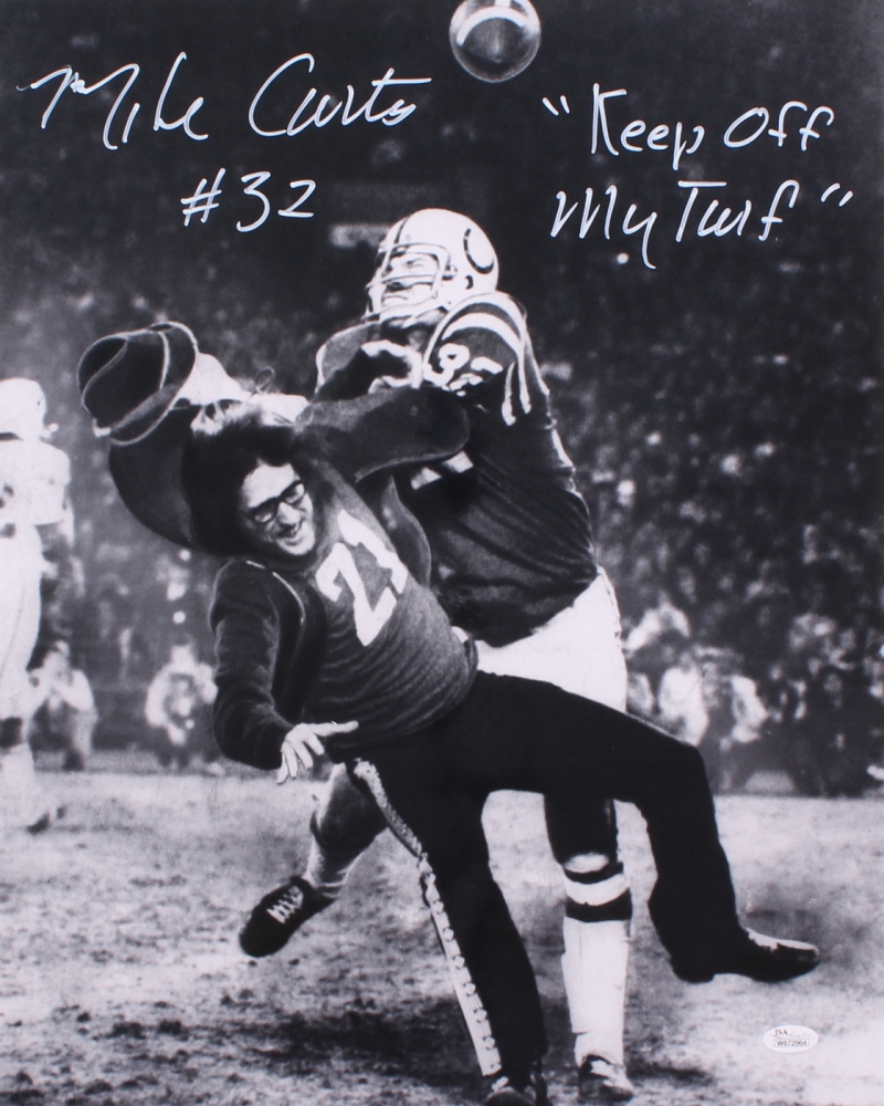 Mike Curtis Signed Colts 16x20 Photo Inscribed "Keep Off My Turf" (JSA ...