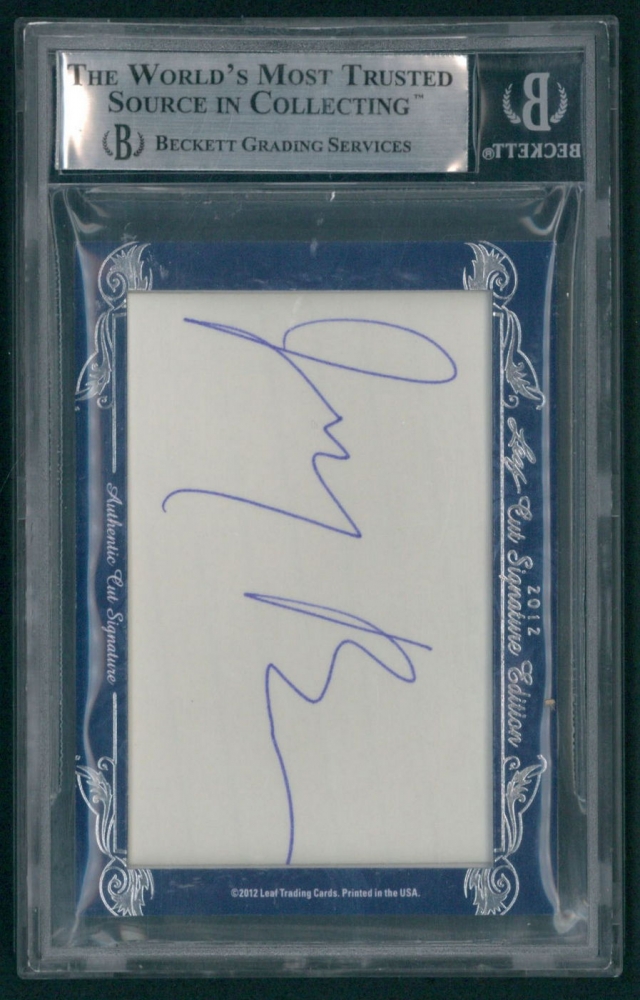 2012 Leaf Cut Signature Edition Dual Authentic Cut Signature Gray Davis ...