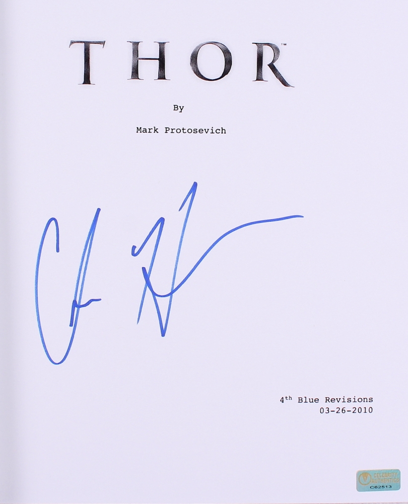 Chris Hemsworth Signed "Thor" Complete Movie Script (Celebrity ...