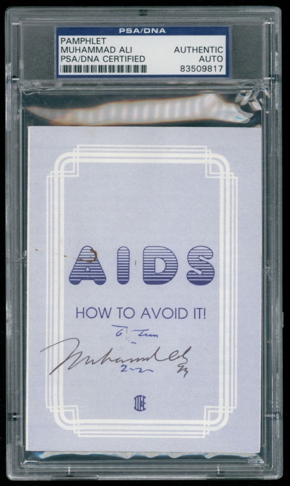 Muhammad Ali Signed Pamphlet (PSA Encapsulated) | Pristine Auction