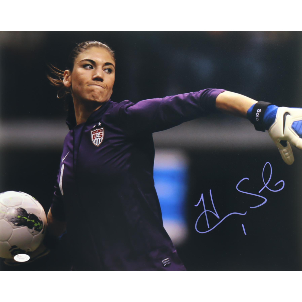 Hope Solo Signed Team USA 16x20 Photo (JSA) | Pristine Auction