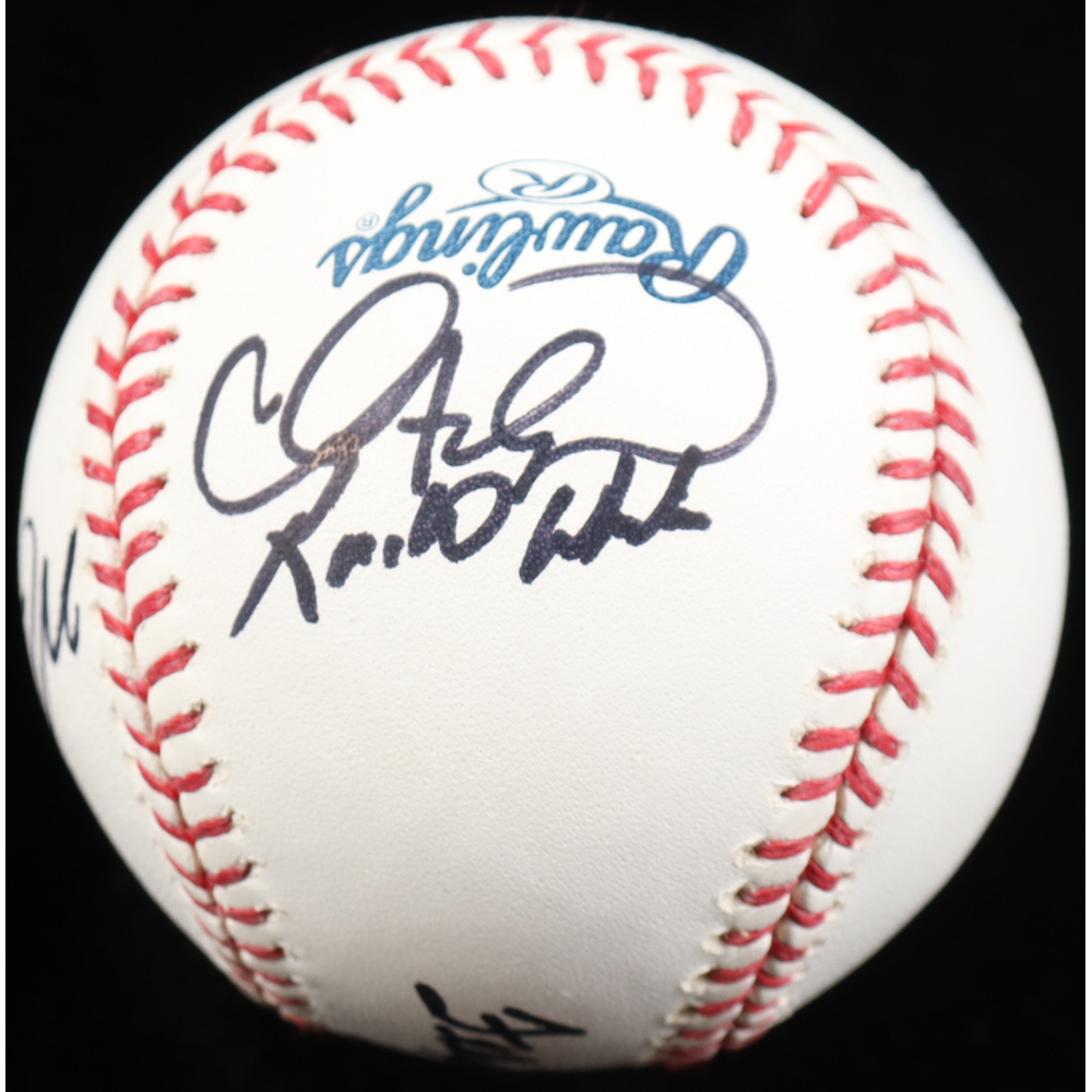 1993-94 Expos OML Baseball Signed by (4) with Cliff Floyd, Rondell ...