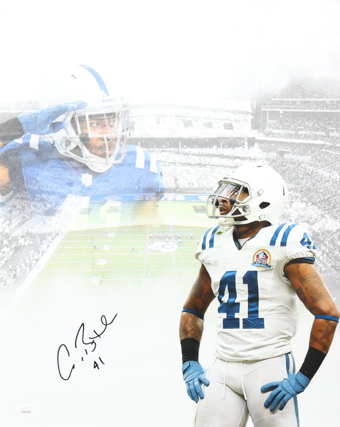 Antoine Bethea Signed Colts 16x20 Photo (JSA) | Pristine Auction