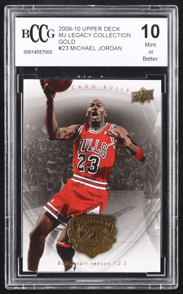 Michael Jordan 2009-10 Upper Deck Michael Jordan Legacy Collection Gold ...