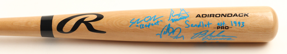 "The Sandlot" Rawlings Adirondack Pro Baseball Bat Signed by (6) with ...