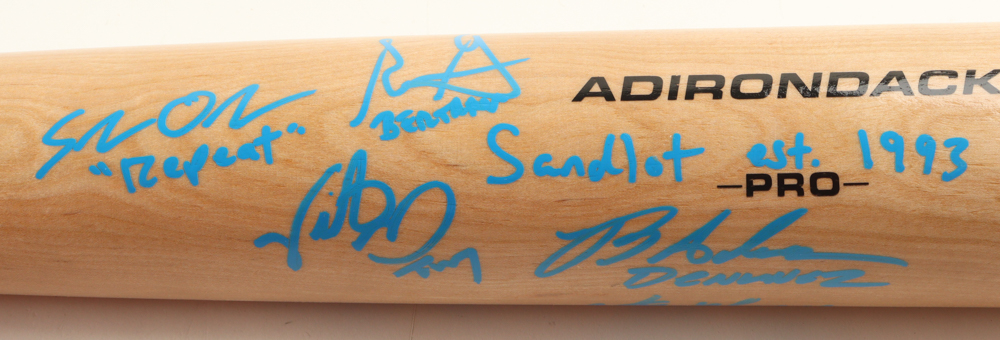 "The Sandlot" Rawlings Adirondack Pro Baseball Bat Signed by (6) with ...