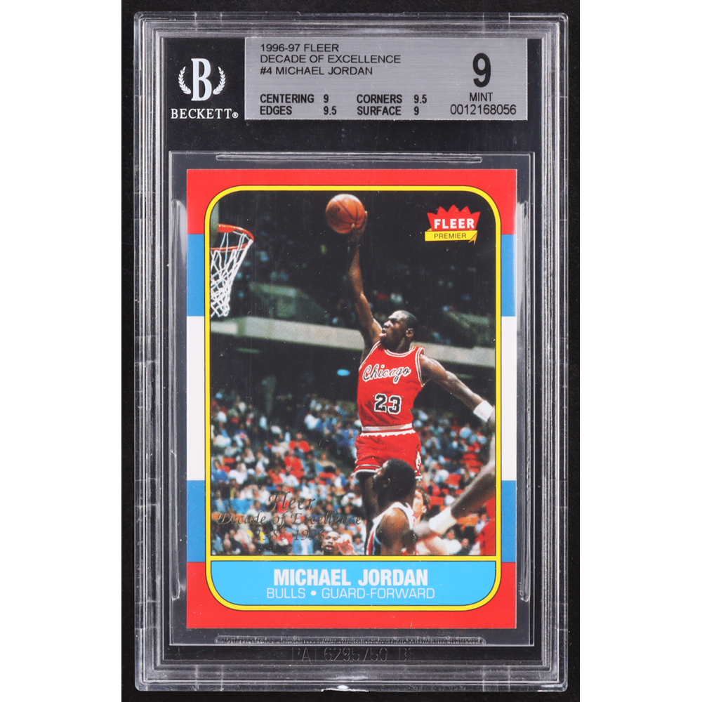 Michael Jordan 1996-97 Fleer Decade of Excellence #4 (BGS) | Pristine ...