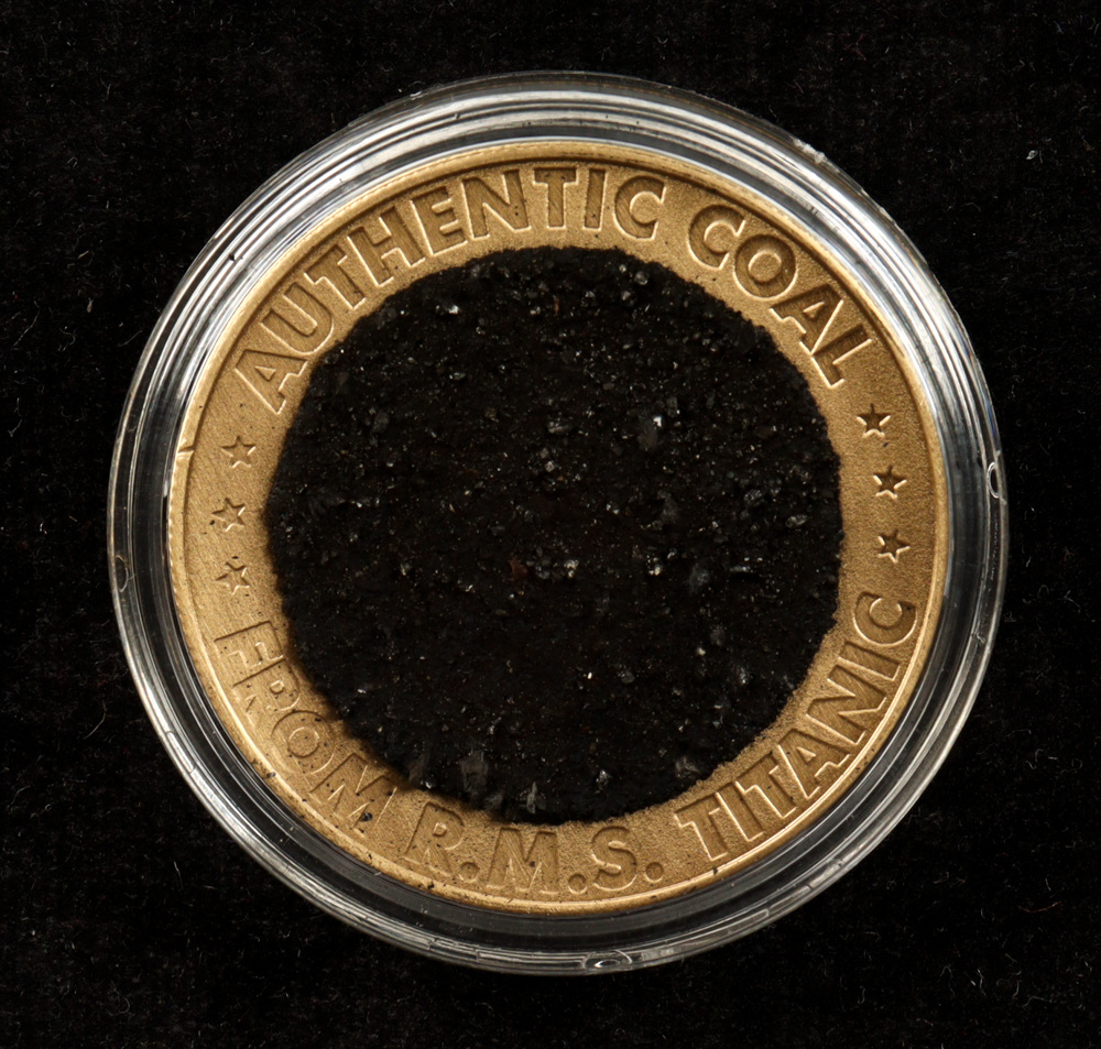 Authentic Coal From Titanic Wreckage On Bronze Coin (Highland Mint ...