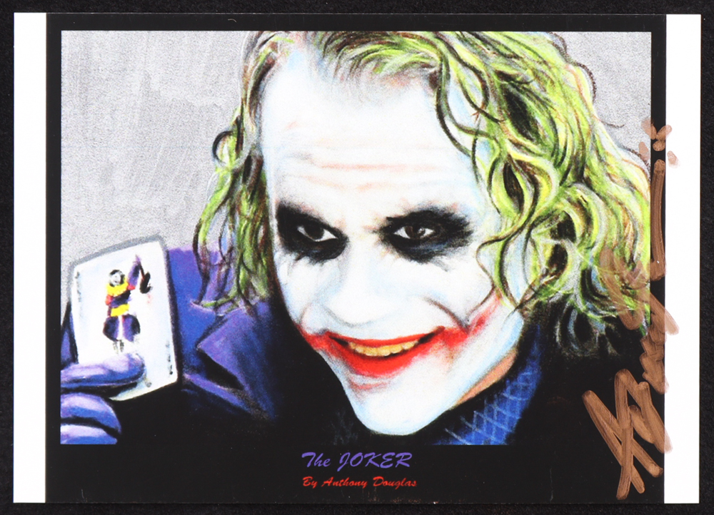 The Joker | Heath Ledger | Anthony Douglas 1/1 Original Art Card ...
