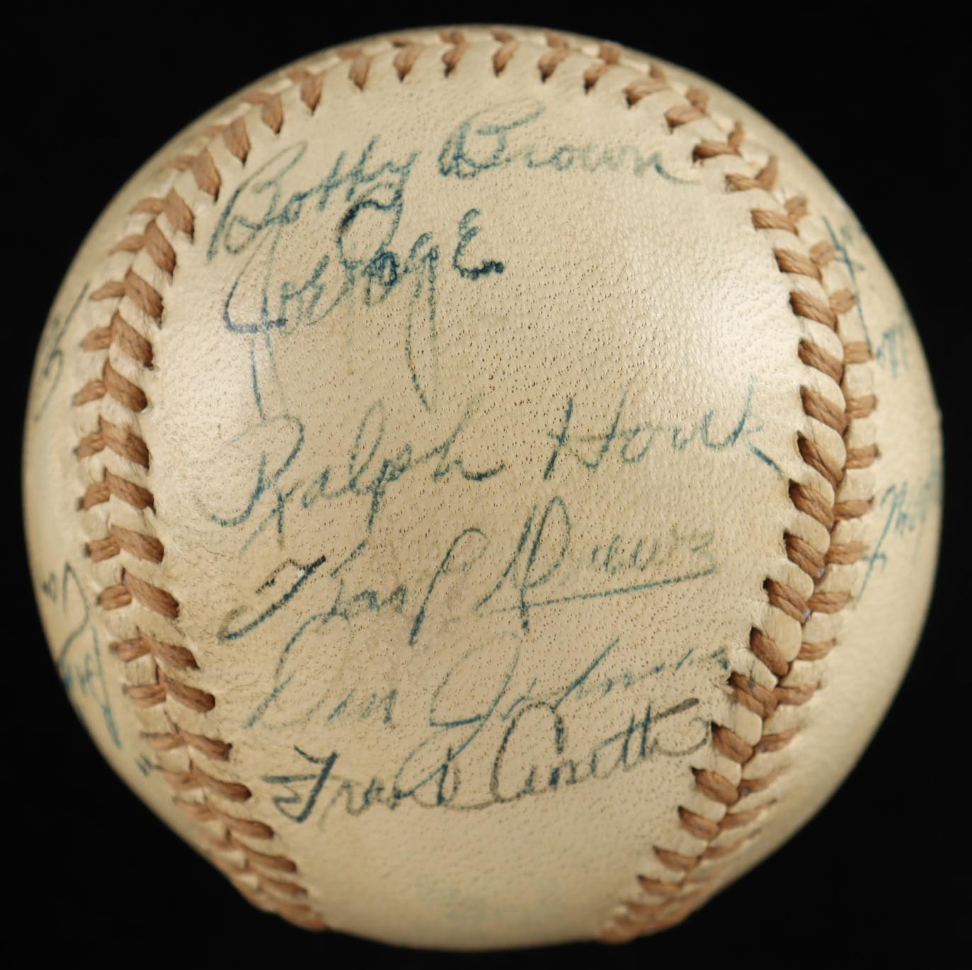 1947 Yankees Baseball Team-Signed By (18) with Joe DiMaggio, Phil ...