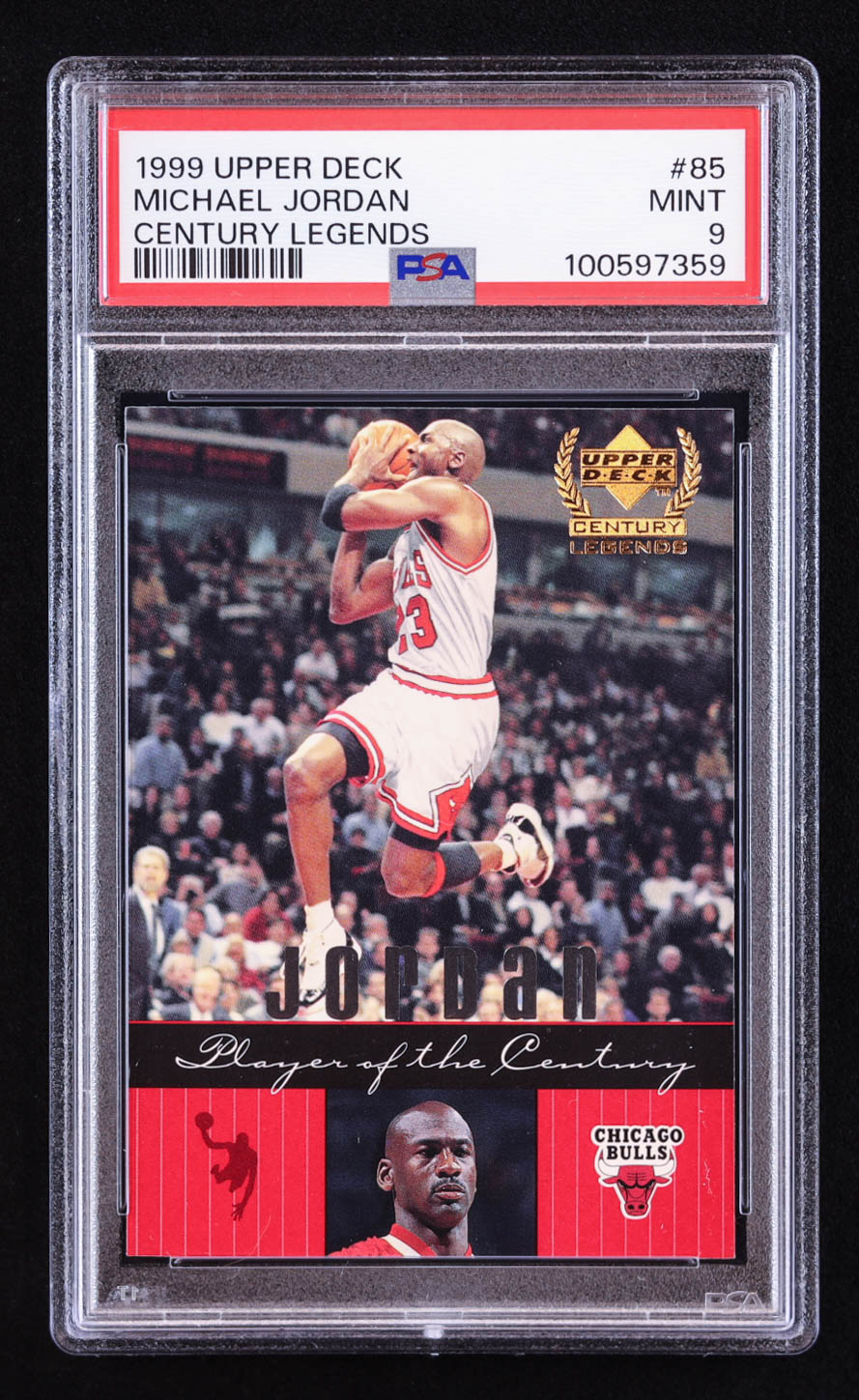 Michael Jordan 1999 Upper Deck Century Legends #85 (PSA 9) | Pristine ...