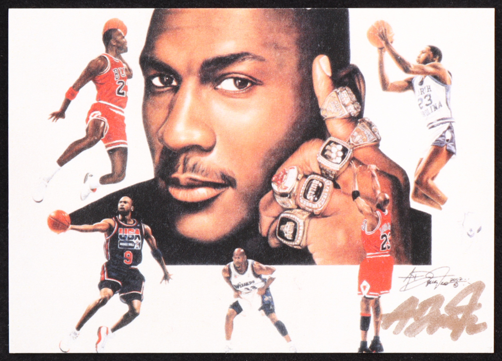 Michael Jordan | Anthony Douglas 1/1 Original Art Card | Pristine Auction