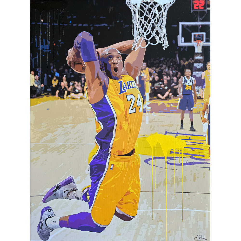 "Kobe's Moment" 30x40 Original Acrylic Spray Paint Painting on Canvas ...