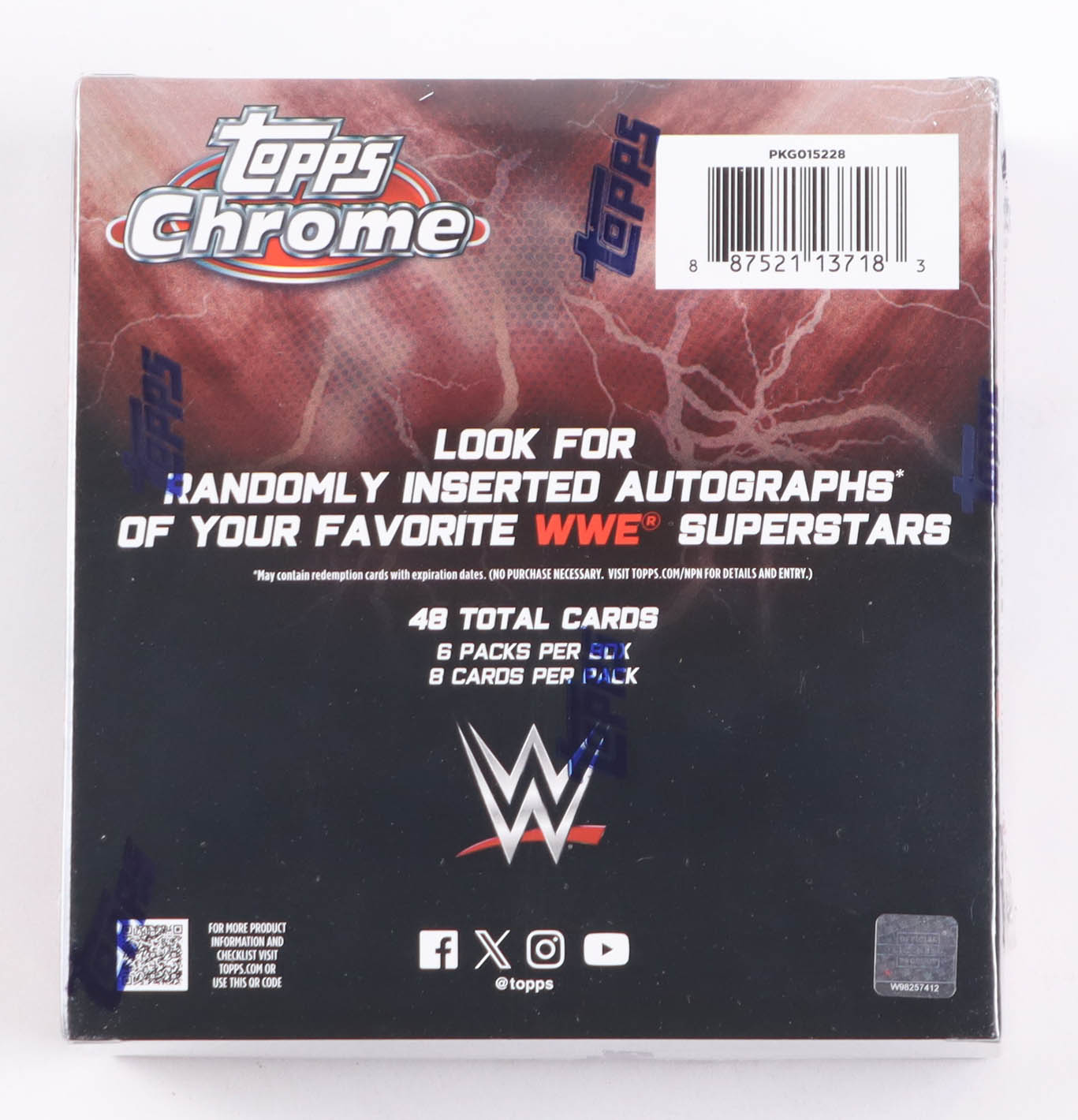 2025 Topps Chrome WWE Wrestling Mega Box with (6) Packs | Pristine Auction