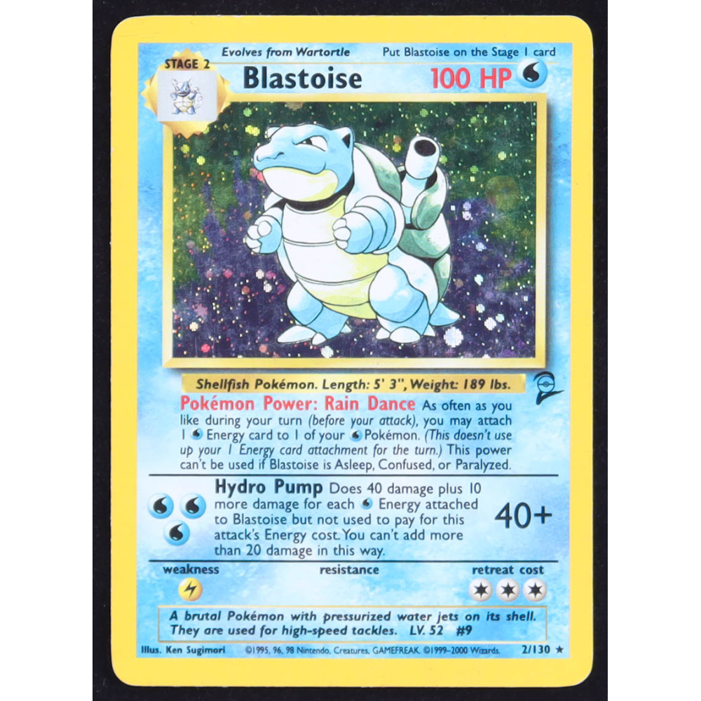 Blastoise 2000 Pokemon Base 2 Unlimited #2 HOLO | Pristine Auction