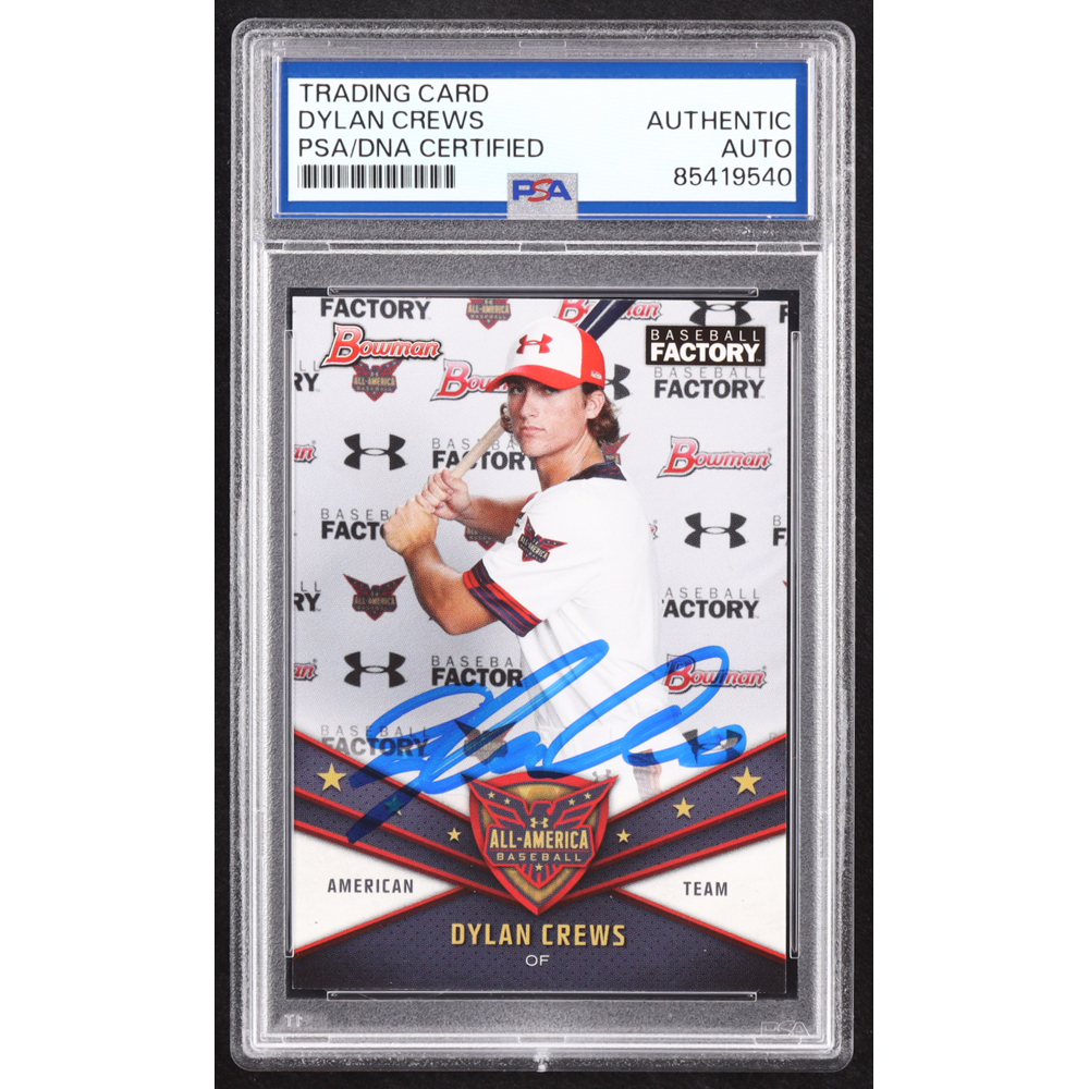 Dylan Crews Signed 2019 Bowman Under Armour All-America #UAA3 (PSA ...