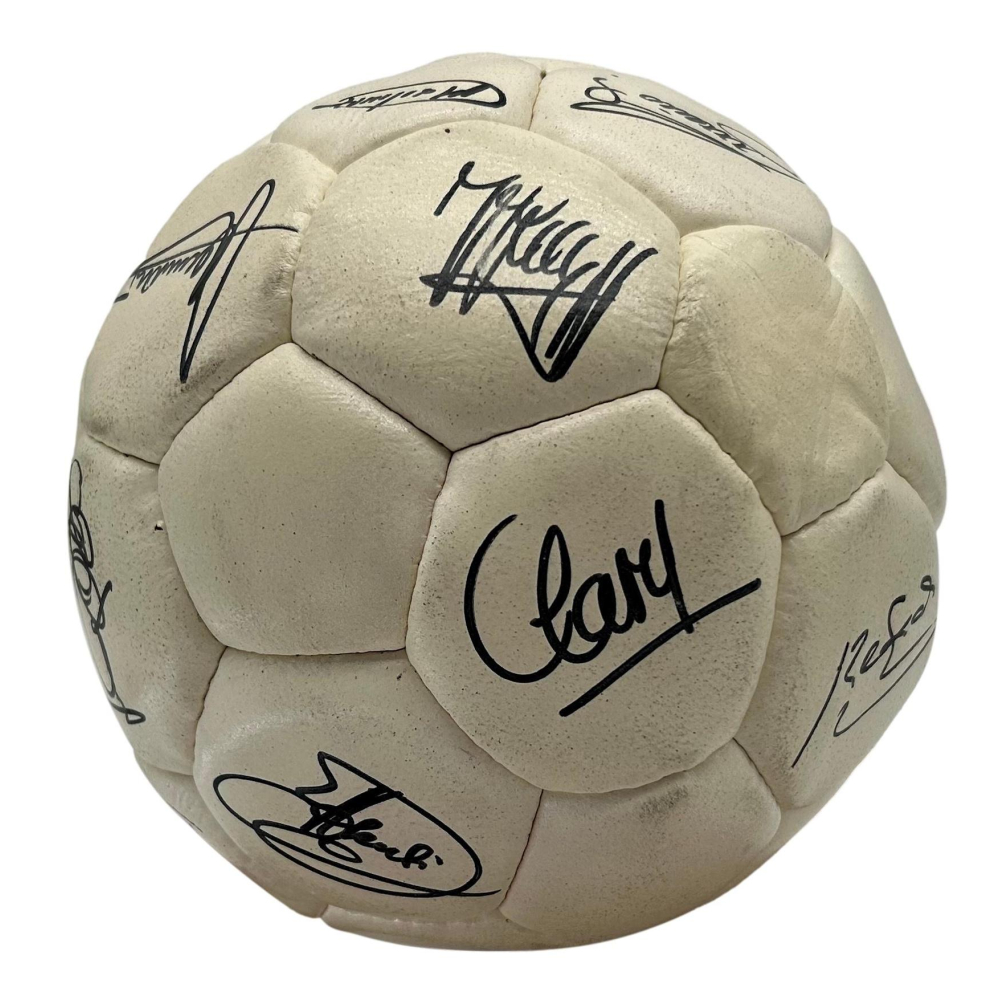 FC Barcelona 1977-78 Soccer Ball Team-Signed By (20) with Johan Cruyff, Antonio Olmo, Pedro ...