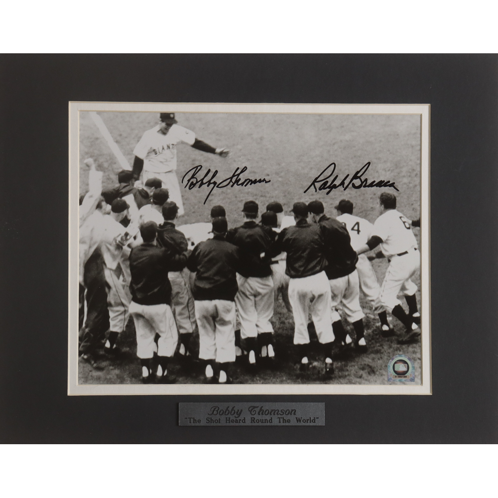 Bobby Thomson & Ralph Branca Signed "Shot Heard Around The World ...