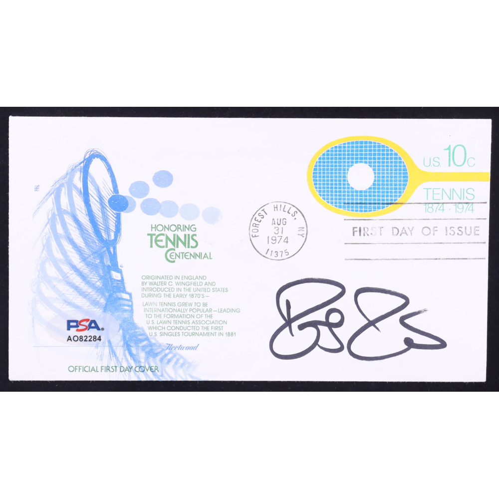Roger Federer Signed 1974 First Day Issue Cachet (PSA) | Pristine Auction