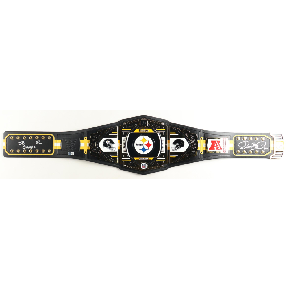 Jerome Bettis Signed Steelers WWE Legacy Title Belt Inscribed "SB XL ...