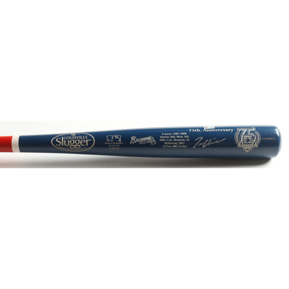 Tom Glavine Signed LE Braves Louisville Slugger Custom Engraved ...