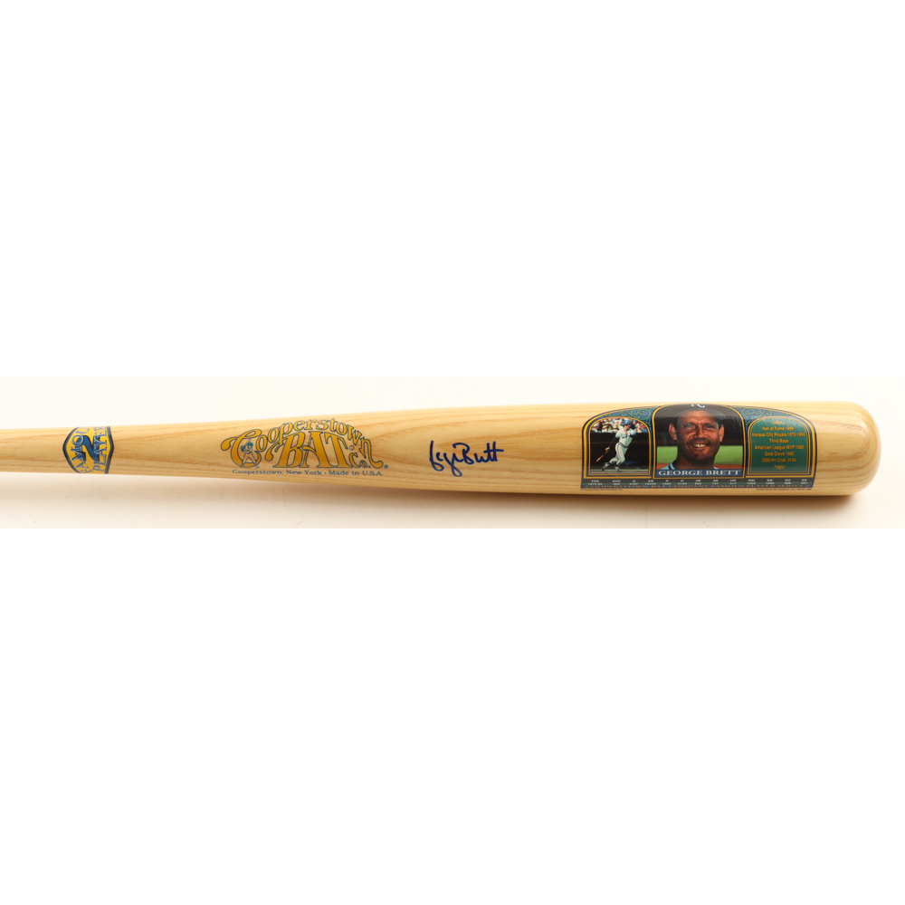 George Brett Signed LE Cooperstown Commemorative Baseball Bat ...
