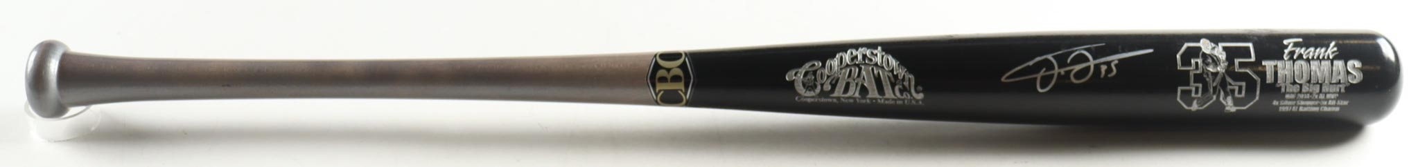 Frank Thomas Signed Cooperstown Custom Engraved Baseball Bat (JSA ...