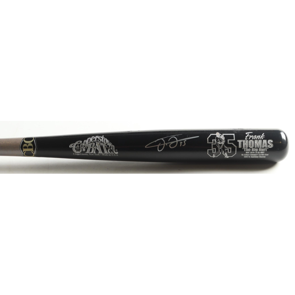 Frank Thomas Signed Cooperstown Custom Engraved Baseball Bat (JSA ...