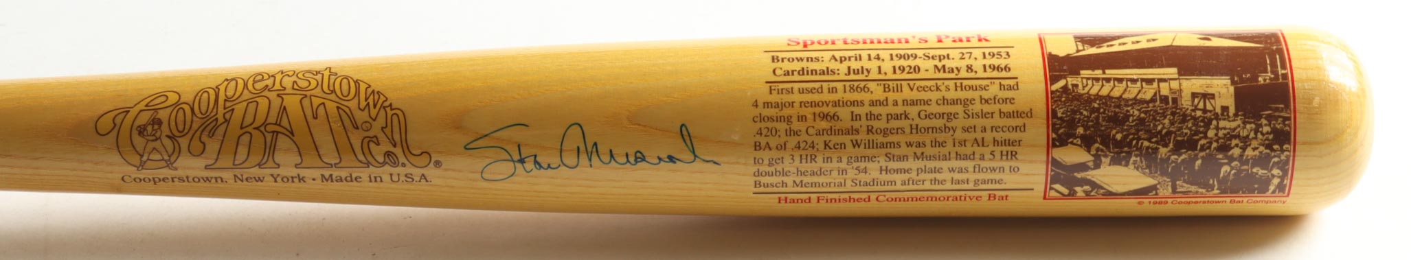 Stan Musial Signed Cooperstown Commemorative Stadium Series Baseball ...
