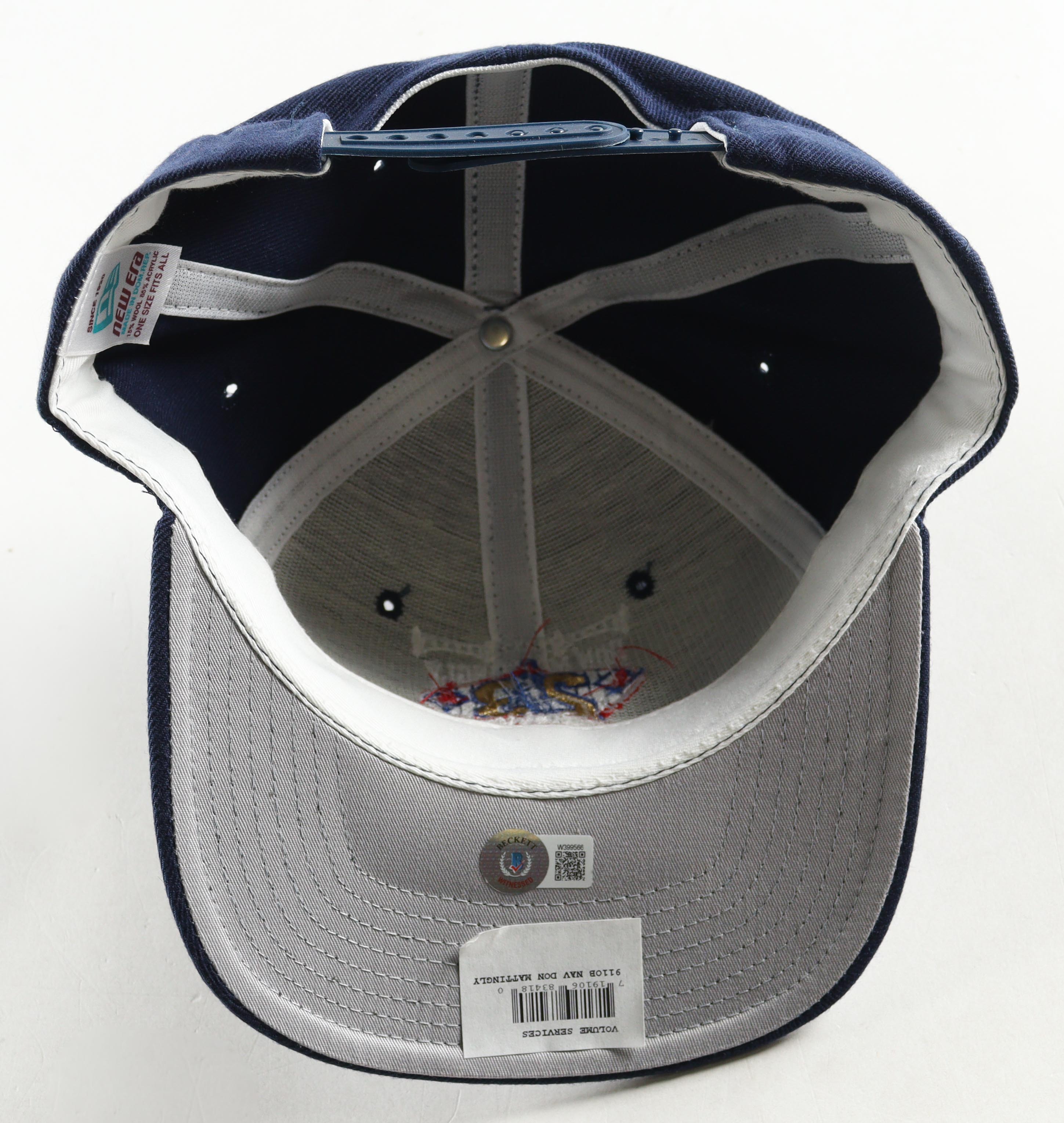 Don Mattingly Signed Yankees Hat Inscribed "Yankee Captain" (Beckett ...