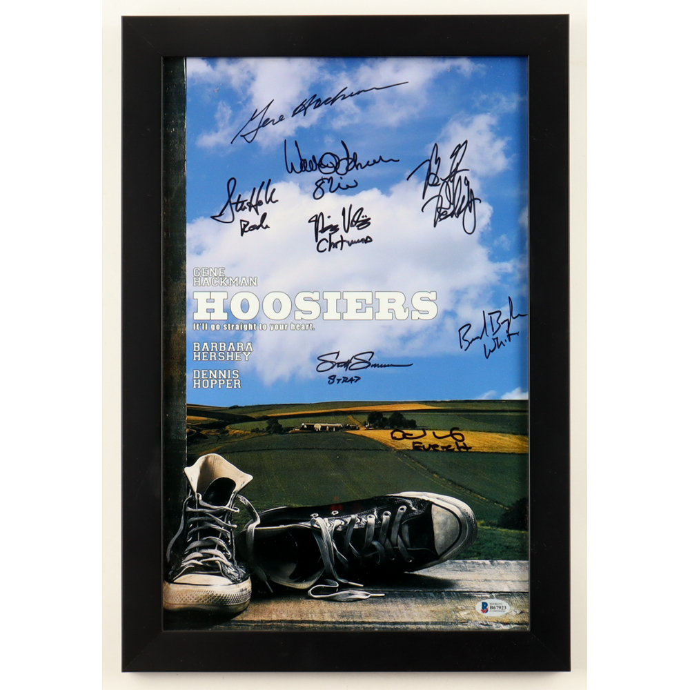 "Hoosiers" Custom Framed Movie Poster Print Display Cast-Signed By (8 ...
