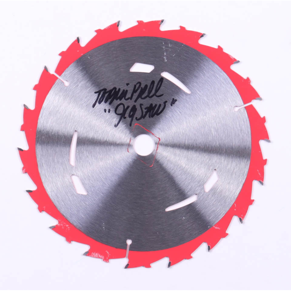 Tobin Bell Signed "Saw" Buzzsaw Blade Inscribed "Jigsaw" (JSA ...