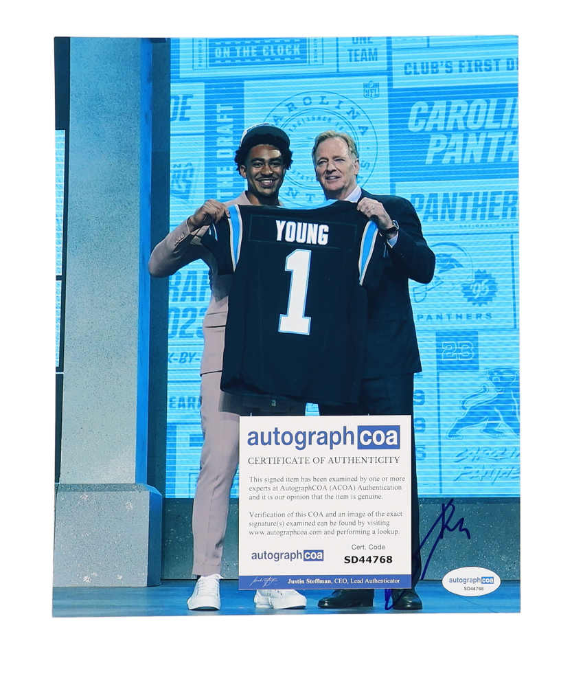 Bryce Young Signed Panthers 8x10 Photo (AutographCOA) | Pristine Auction