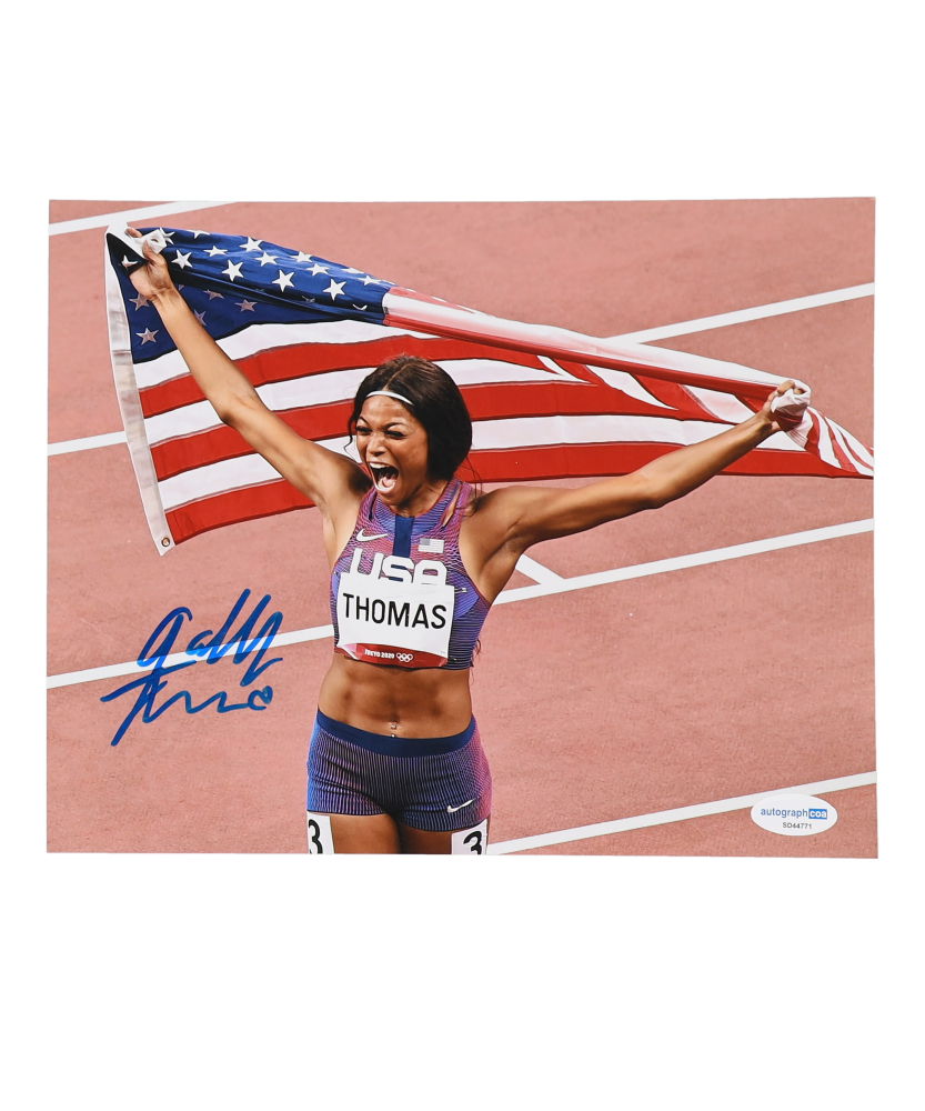 Gabby Thomas Signed Team USA 8x10 Photo (AutographCOA) | Pristine Auction